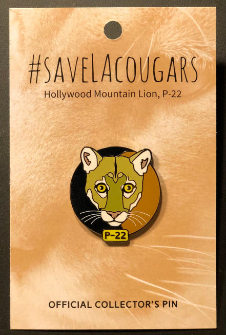 P-22 Mountain Lion Enamel Pin – #SaveLACougars